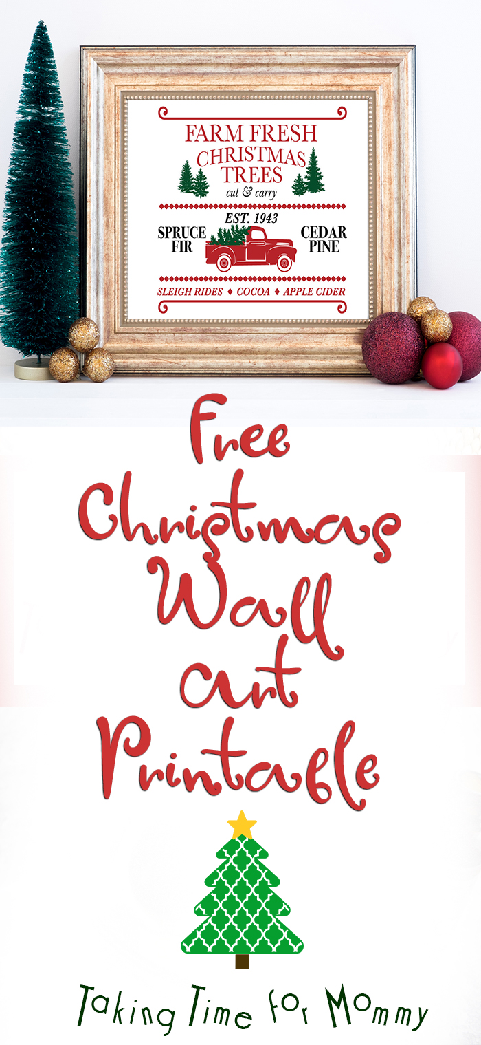 Farm Fresh Christmas Tree Printable
